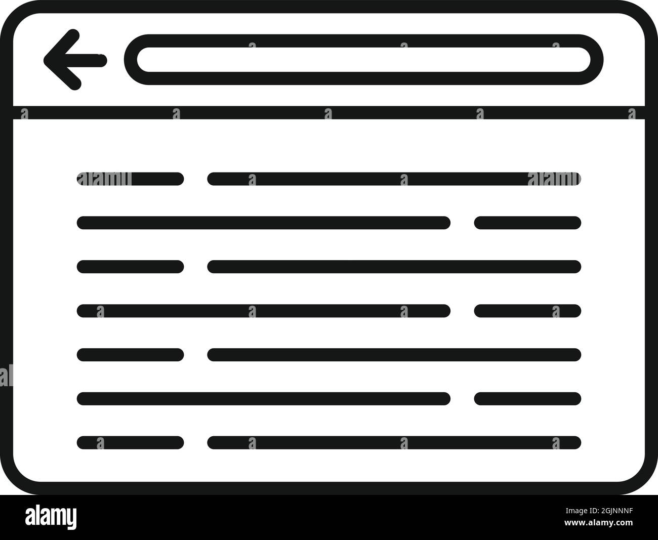 Old browser icon outline Stock Vector Images - Alamy