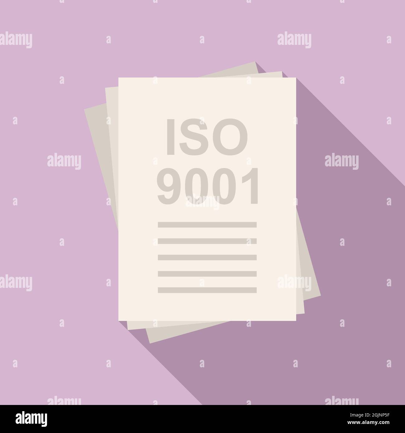 Standard rule icon flat vector. Quality policy Stock Vector Image & Art ...