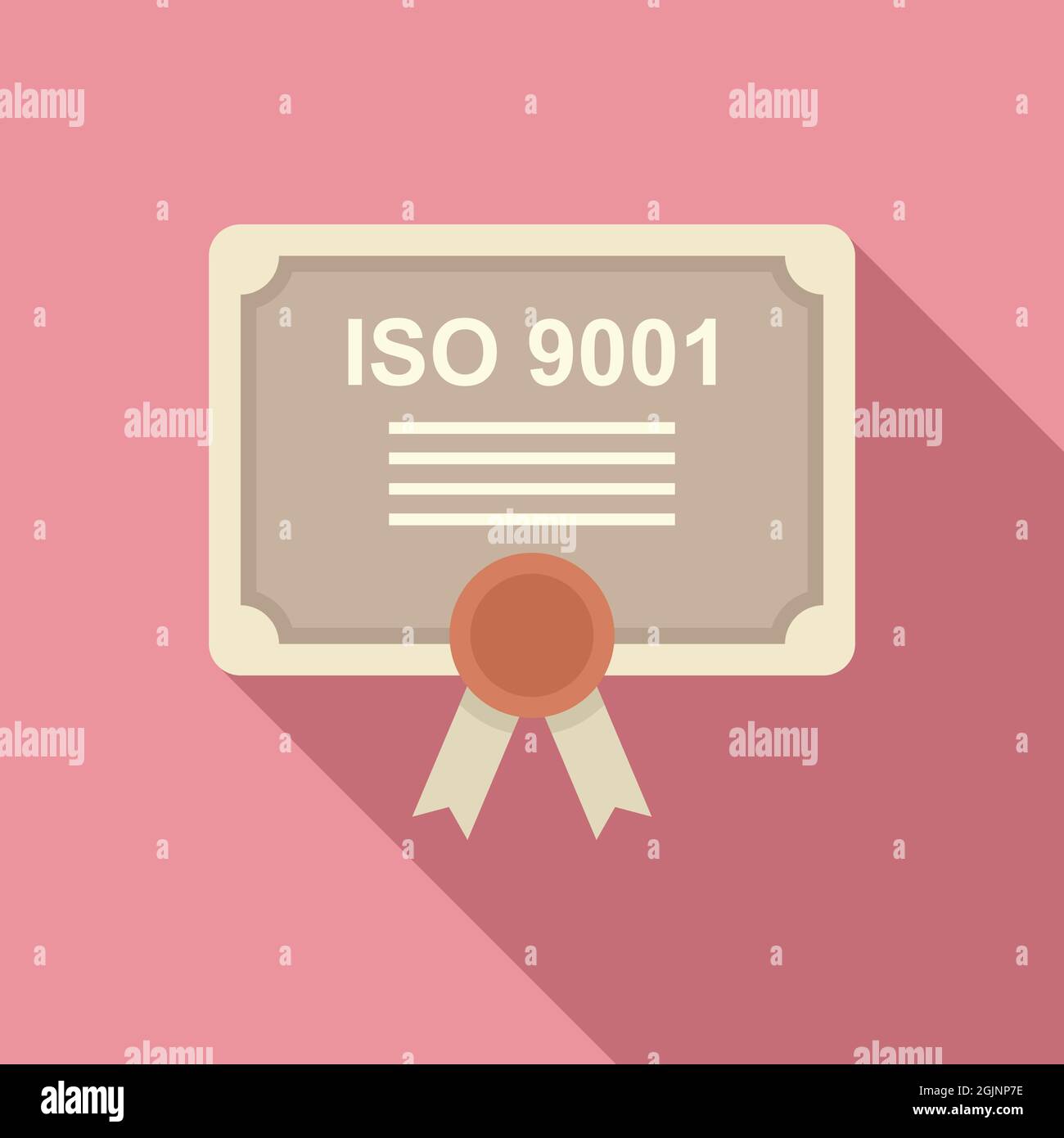 Standard process icon flat vector. Policy compliance Stock Vector Image ...