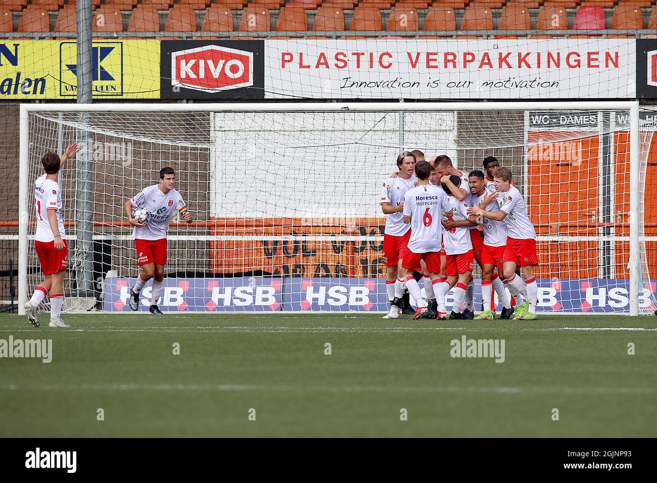 VOLENDAM - 11-09-2021, Kras Stadium. Dutch football, keukenkampioen ...