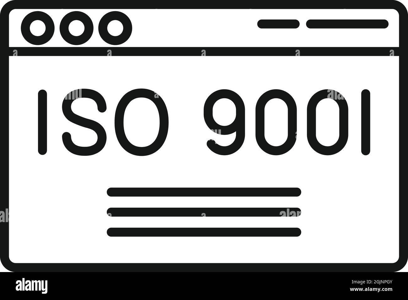 Standard icon outline vector. Policy quality Stock Vector Image & Art ...