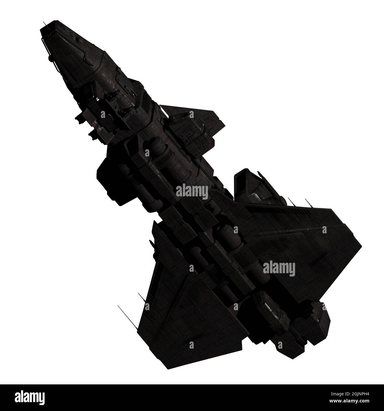 3D-illustration of an alien starship Stock Photo - Alamy