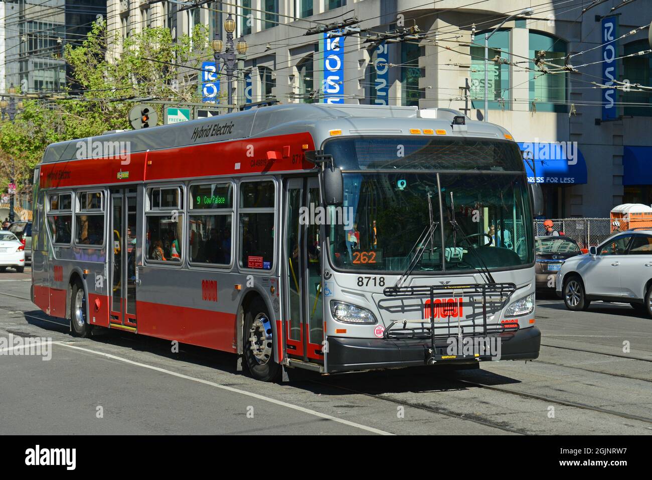 Hybrid bus california hi-res stock photography and images - Alamy