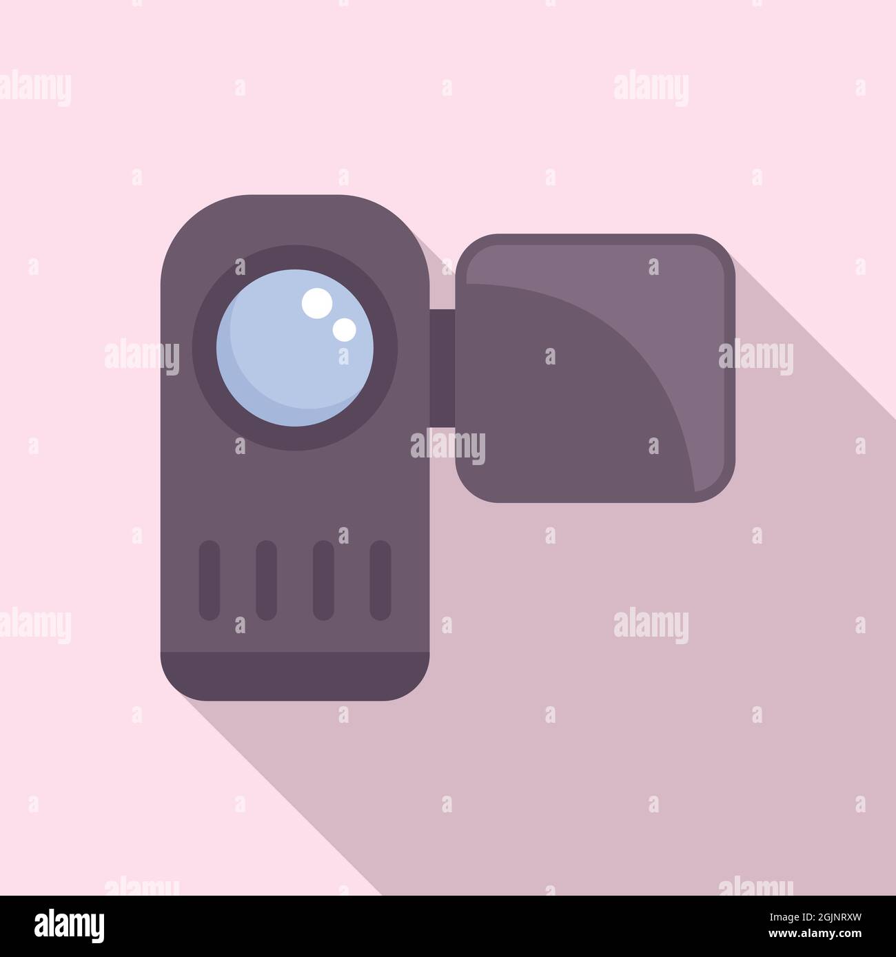 Stream camera icon flat vector. Live video Stock Vector Image & Art - Alamy