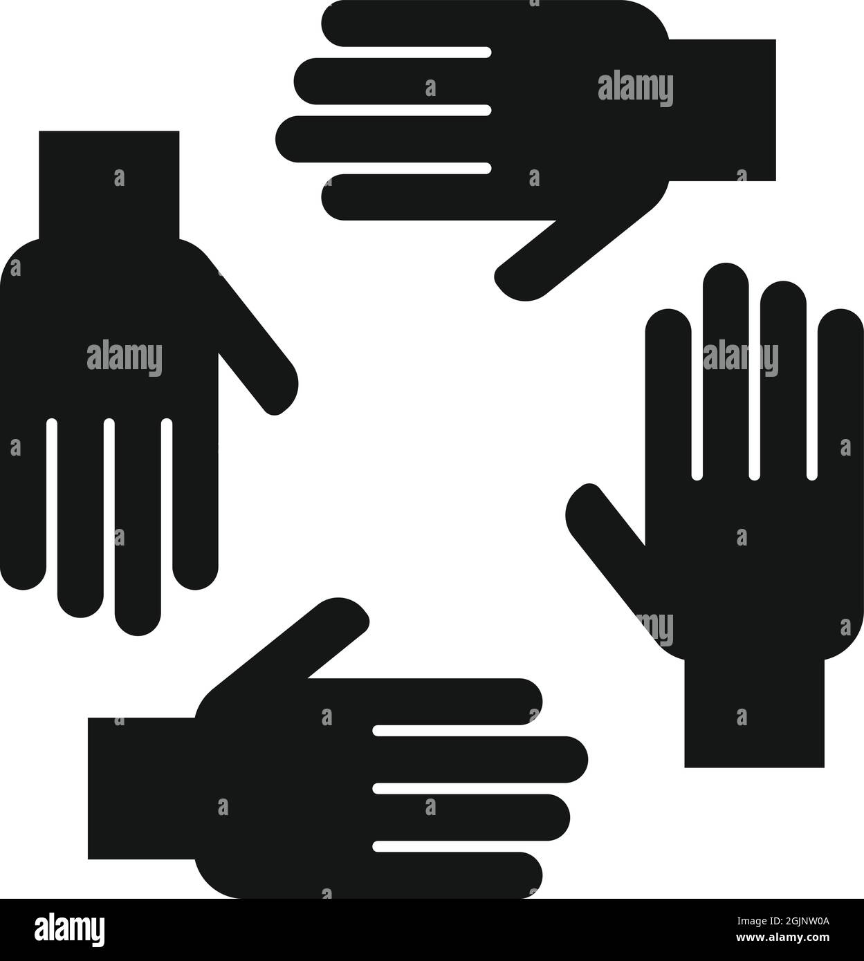 Trust teamwork icon simple vector. Partnership business Stock Vector ...