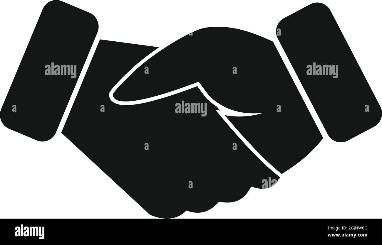 Trust handshake icon simple vector. Hand deal Stock Vector Image & Art ...