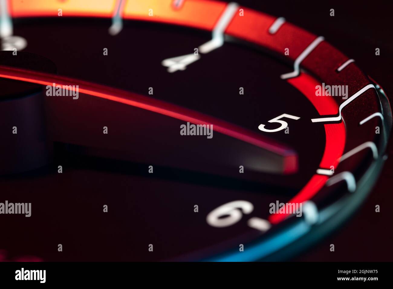 Rpm car odometer detail symbol of power and speed Stock Photo - Alamy