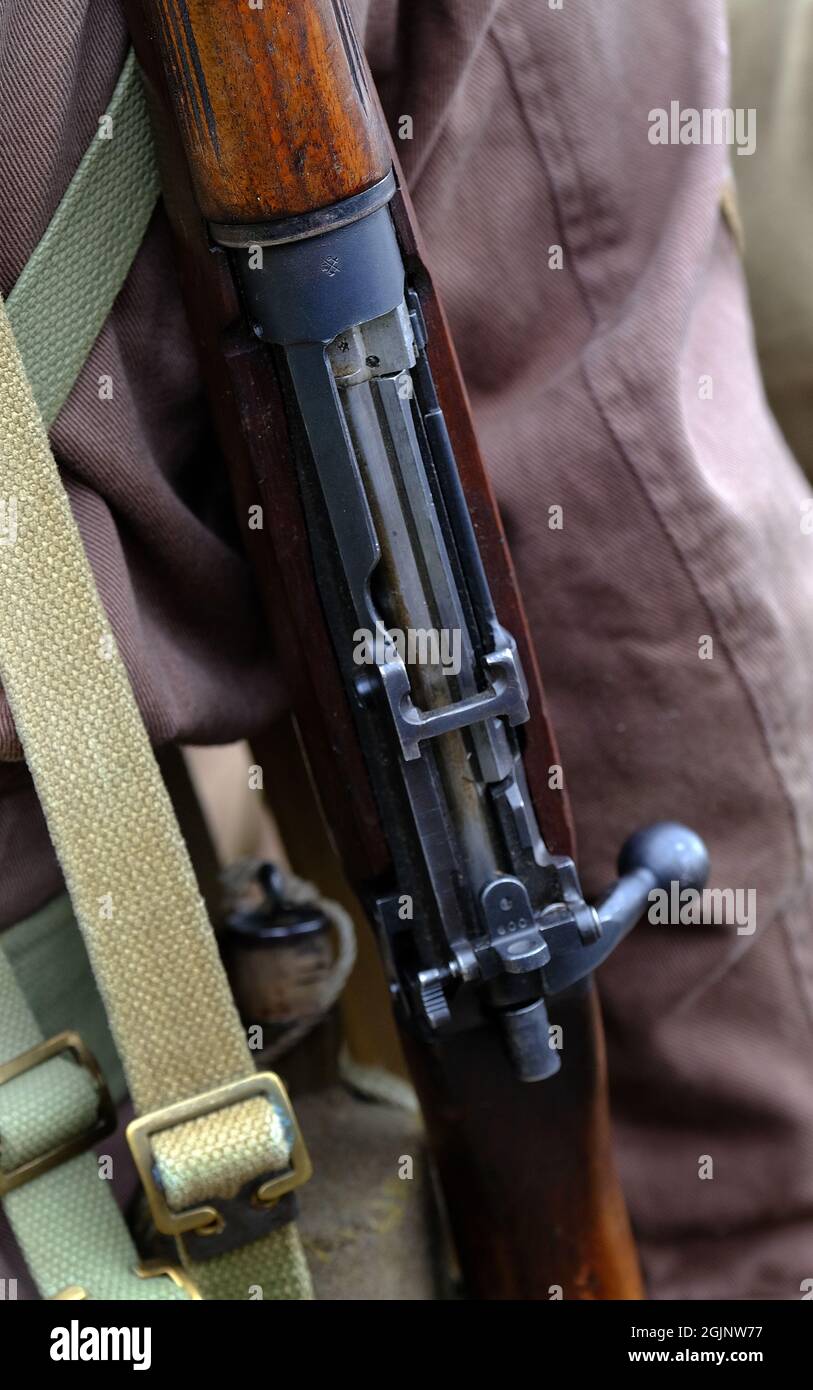 British army service rifle for both world wars. SMLE. Short magazine ...