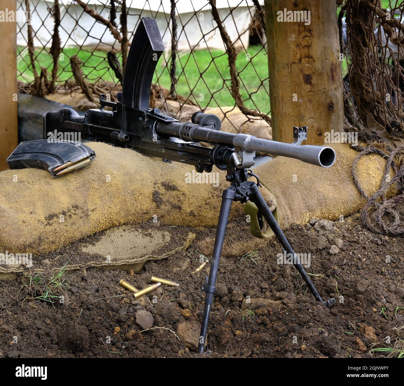 Second world war machine gun Stock Photo - Alamy