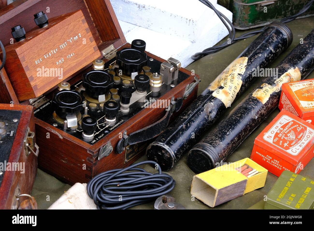 Boxed military high explosives for demolition purposes Stock Photo - Alamy