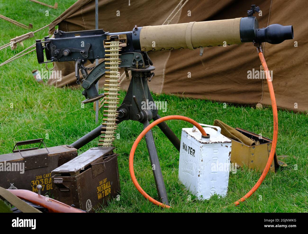 Second world war machine gun Stock Photo - Alamy