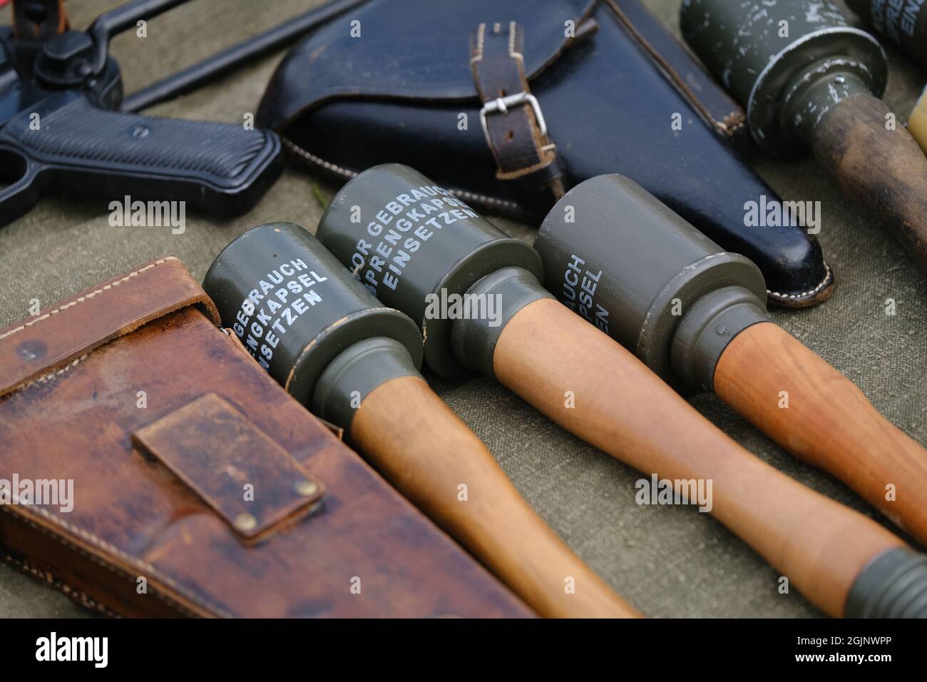 The Stielhandgranate (German for "stick hand grenade") was a German ...