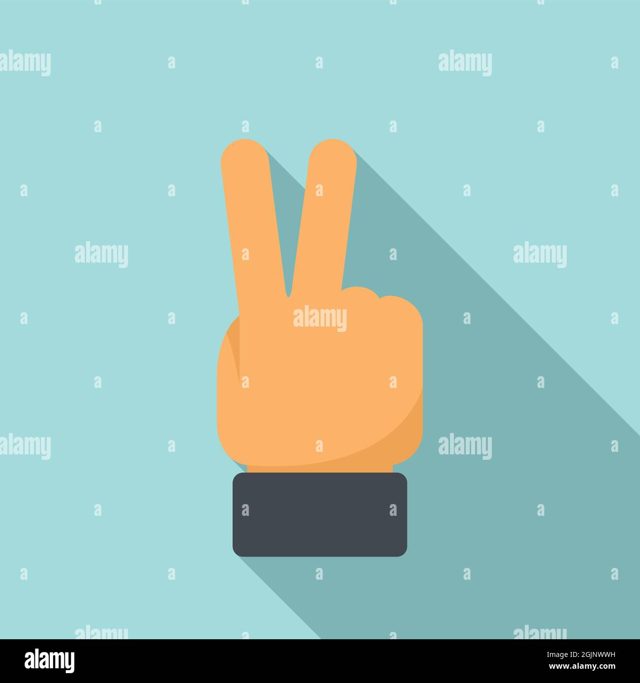 Referee hand sign icon flat vector. Game judge Stock Vector Image & Art ...