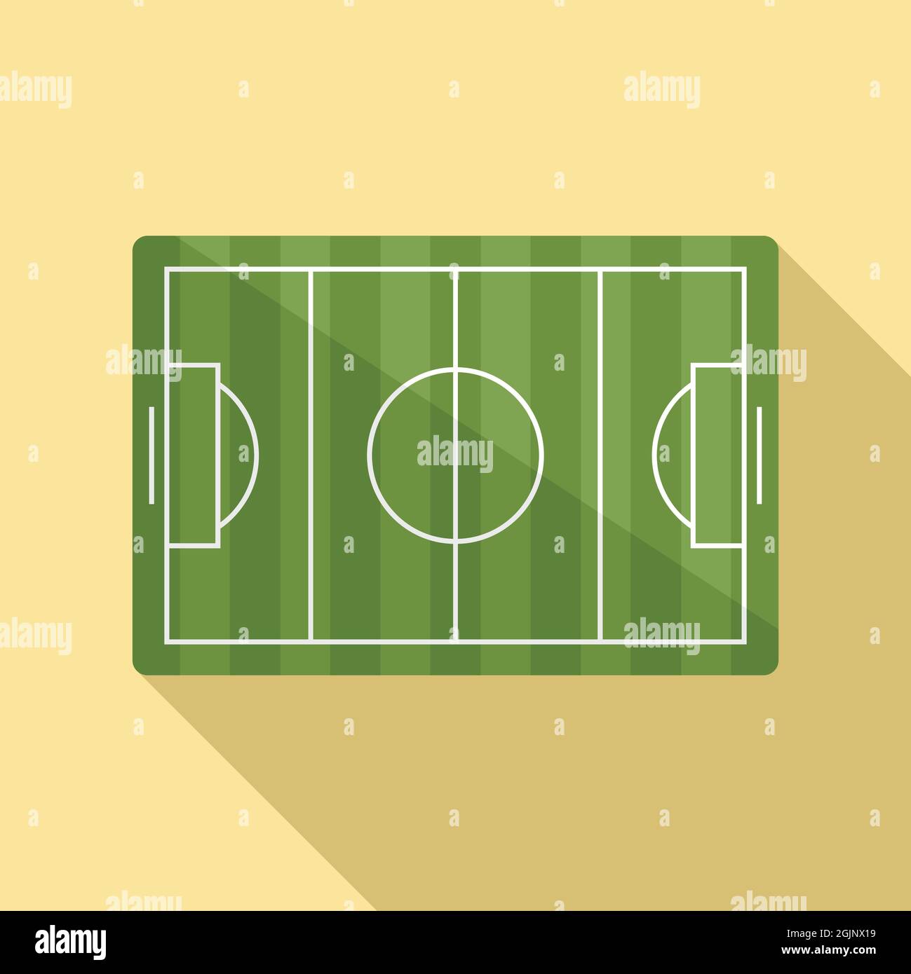 Soccer field icon flat vector. Stadium pitch Stock Vector Image & Art ...