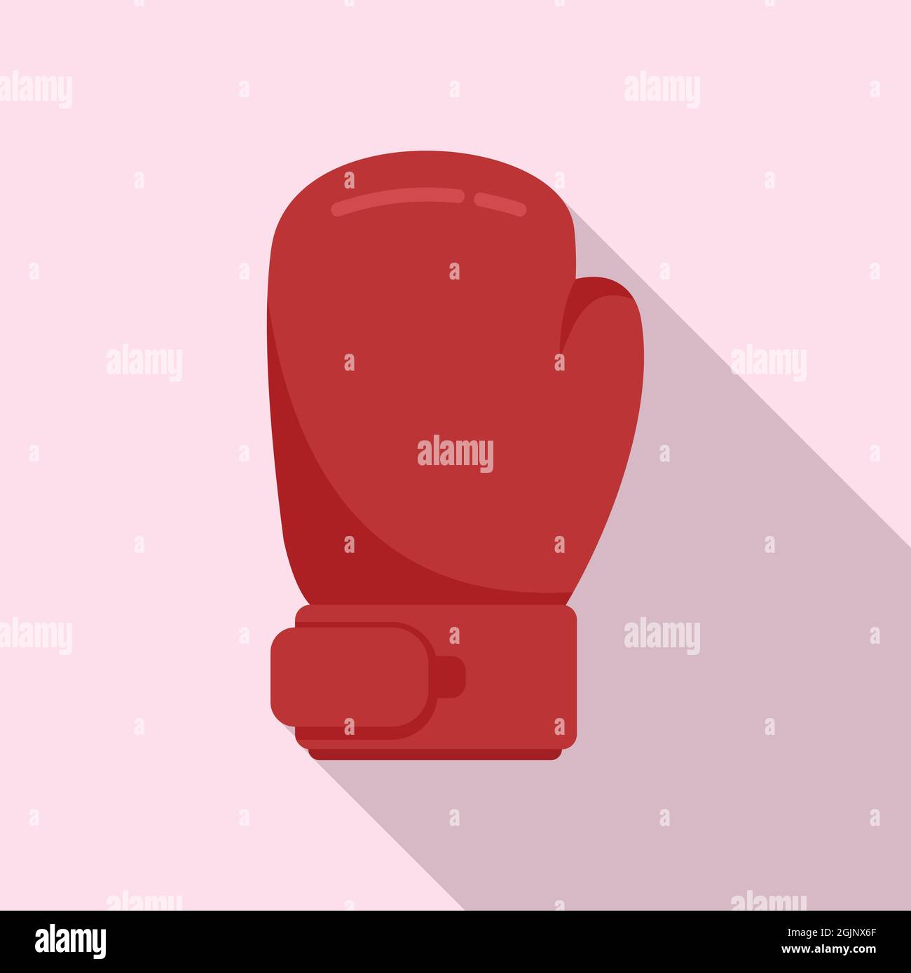 Boxing glove icon flat vector. Punch fight Stock Vector Image & Art - Alamy