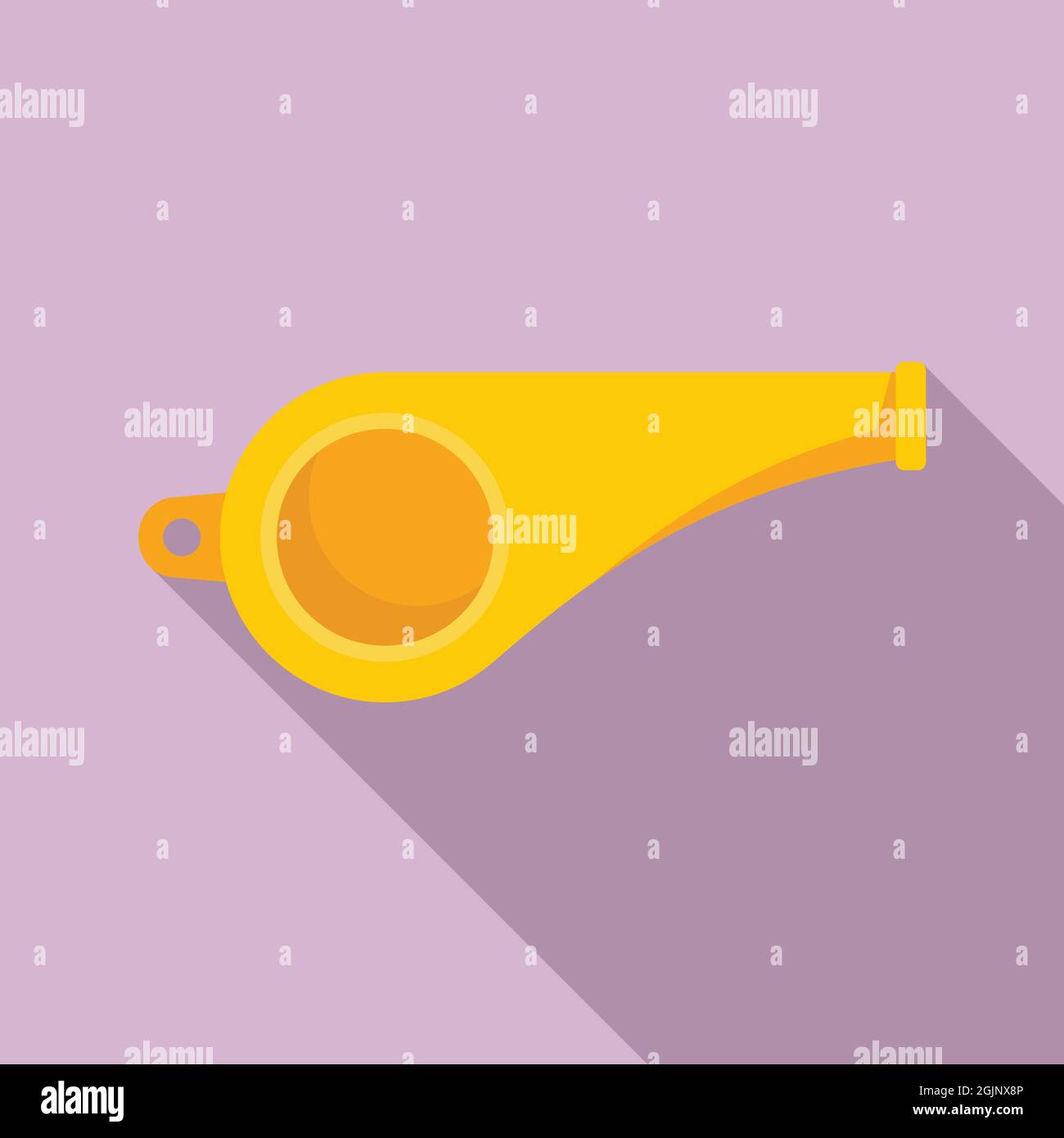 Whistle icon flat vector. Sport referee Stock Vector Image & Art - Alamy