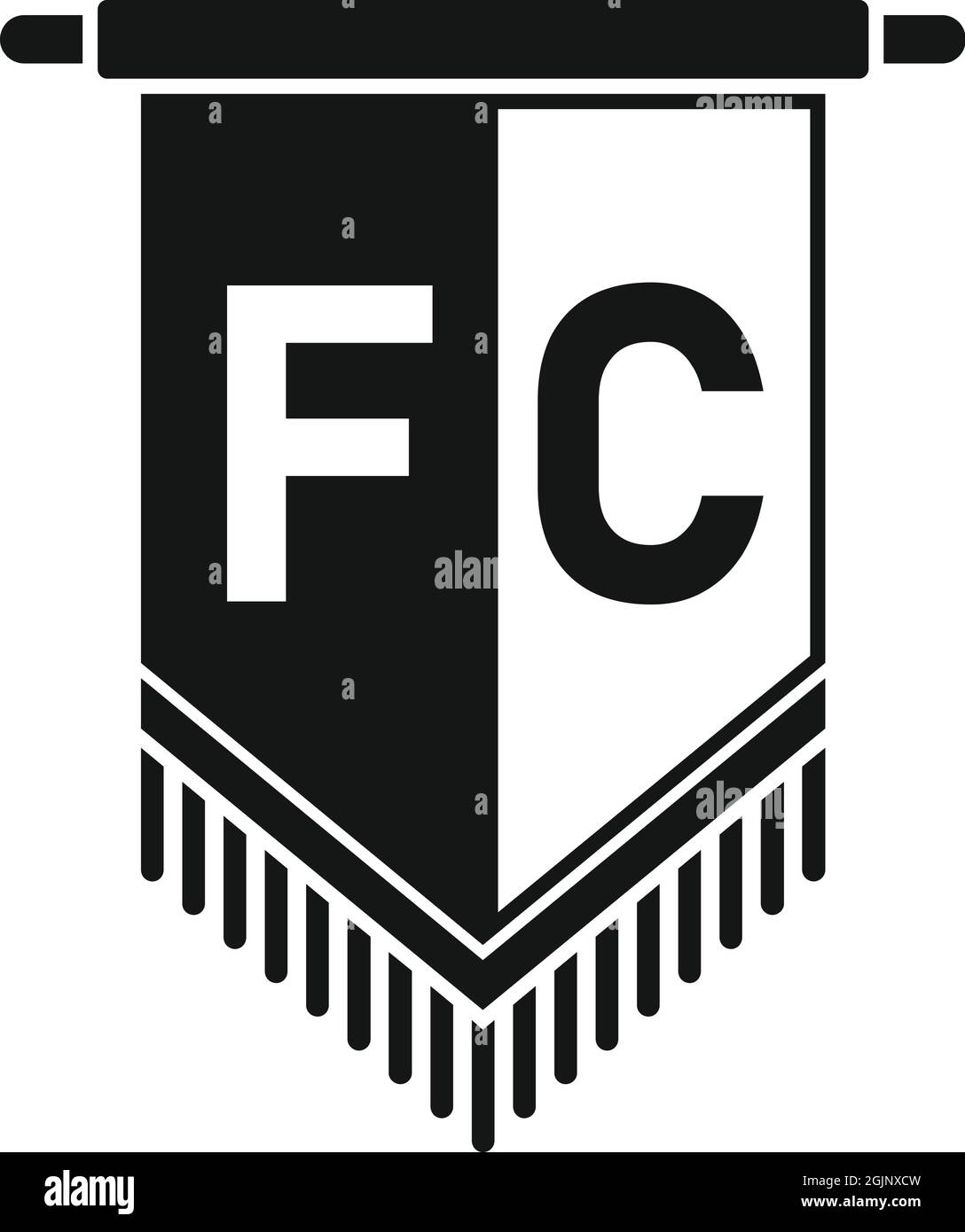 Football club emblem icon simple vector. Soccer badge Stock Vector ...
