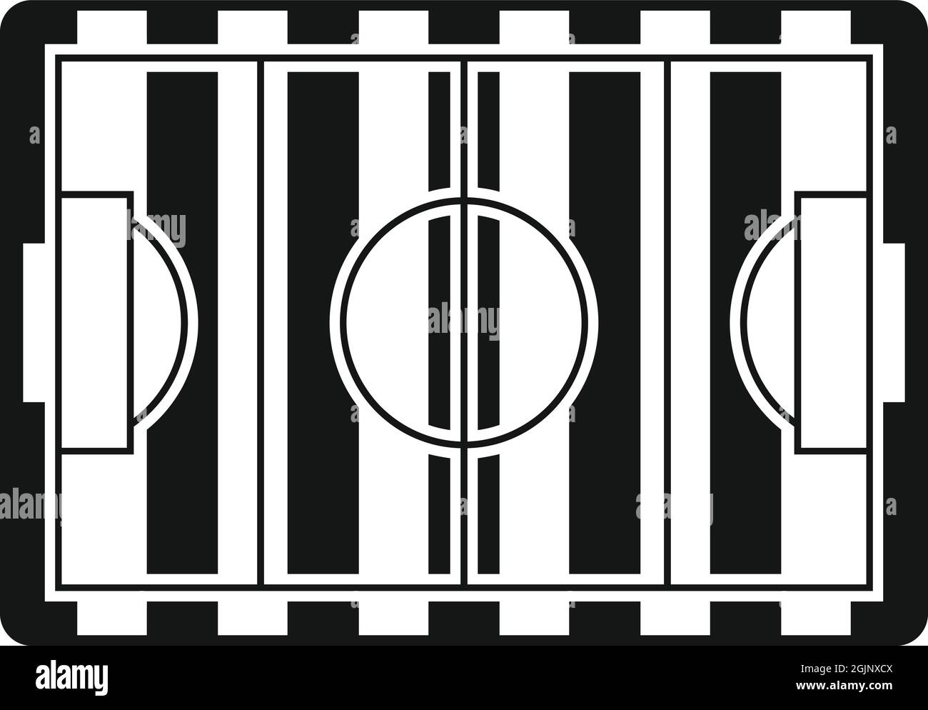 Soccer field icon simple vector. Stadium pitch Stock Vector Image & Art ...