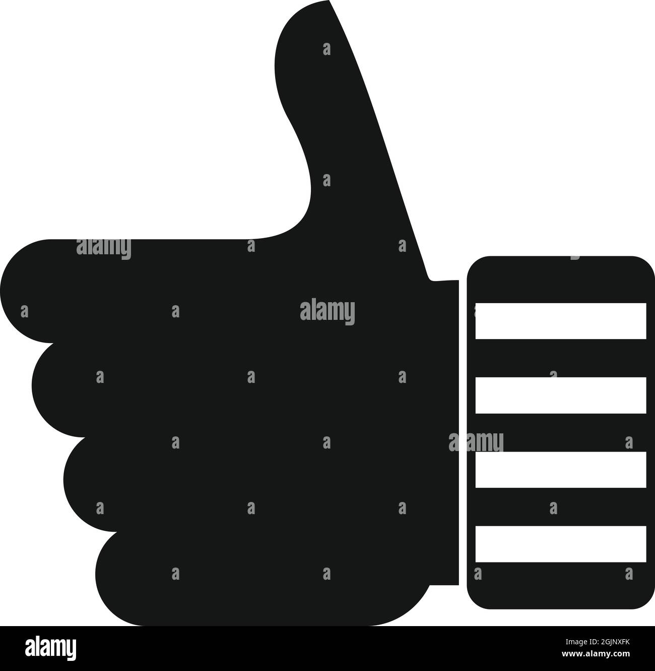 Referee thumb up icon simple vector. Soccer judge Stock Vector Image ...