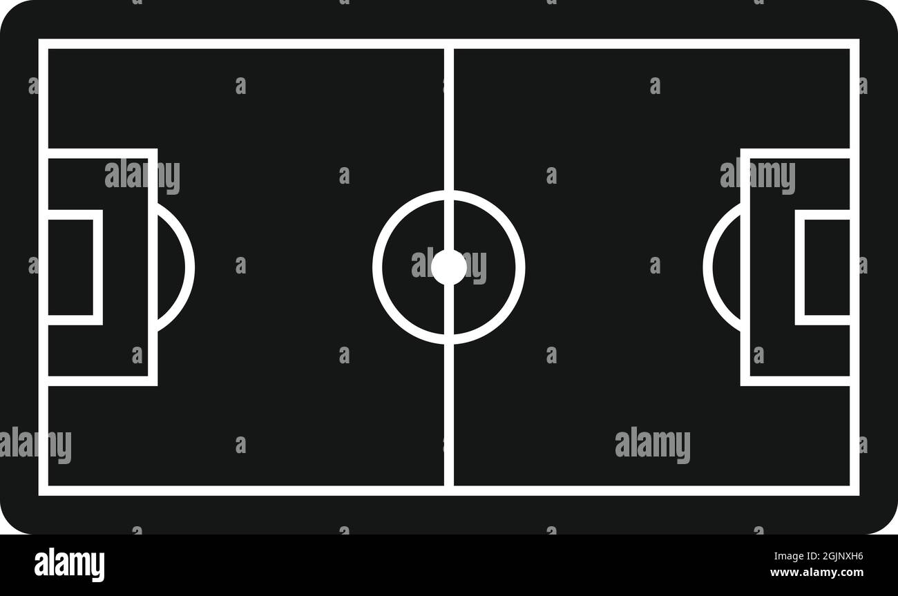 Football field icon simple vector. Soccer pitch Stock Vector Image ...