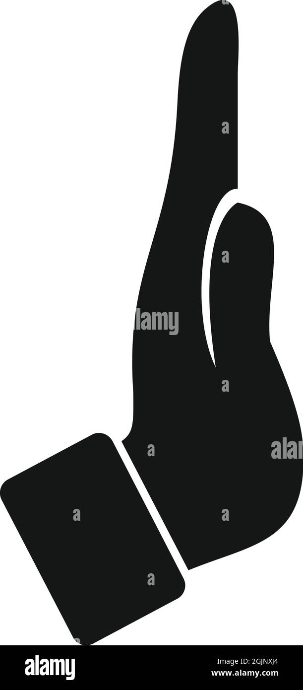 Referee stop sign icon simple vector. Arm penalty Stock Vector Image ...