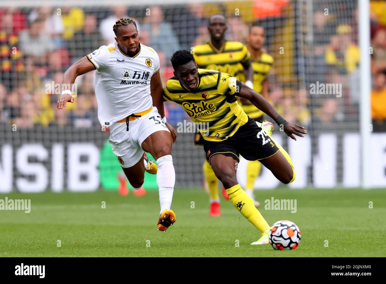 Vicarge Road, Watford, Herts, UK. 11th Sep, 2021. Premier League ...