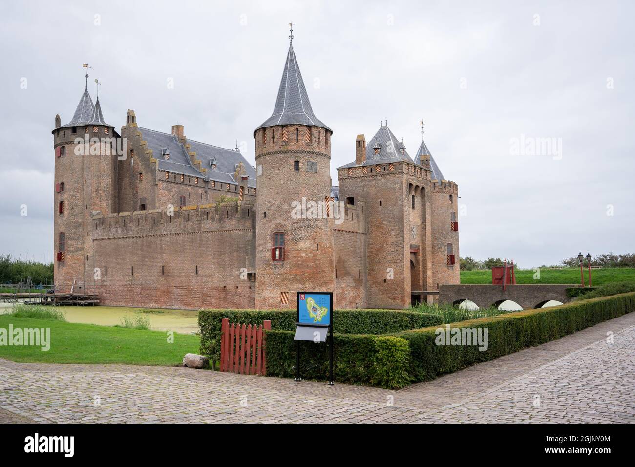 The Muiderslot castle in Muiden, the Netherlands, horizontal Stock ...