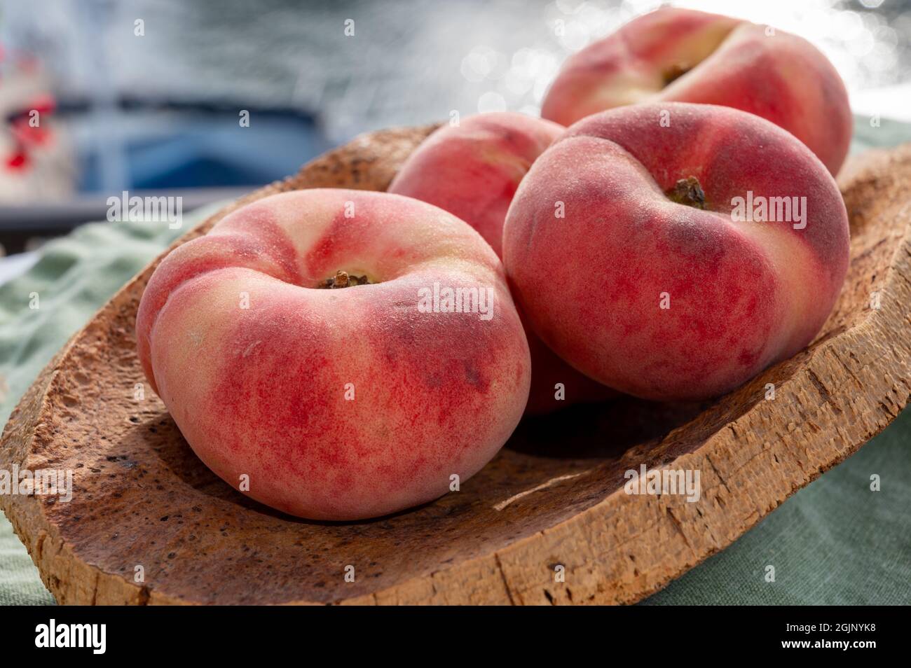 Saturn peach tree hi-res stock photography and images - Alamy