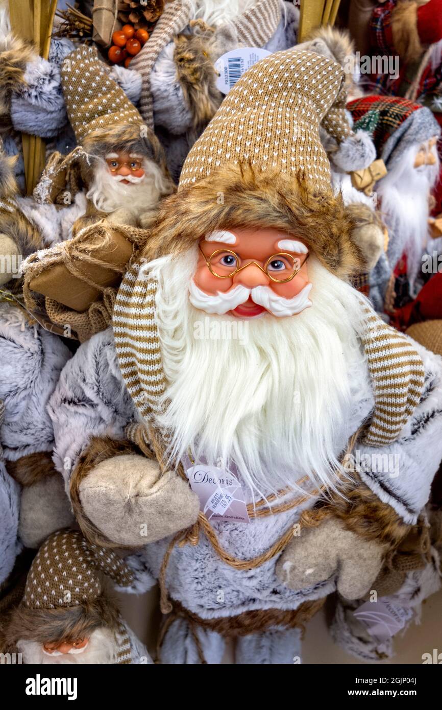Large Father Christmas Toys on display Stock Photo - Alamy