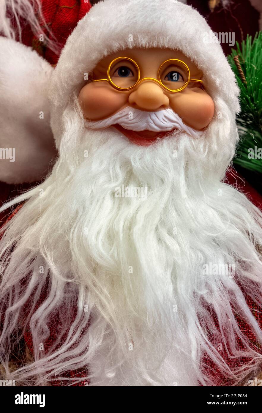 Large Father Christmas Toys on display Stock Photo - Alamy