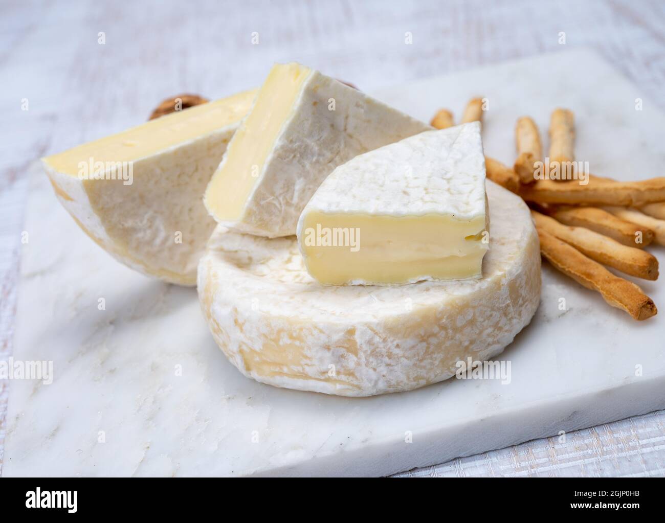 Cheese collection, fresh white soft cow cheese with mold from Swiss ...