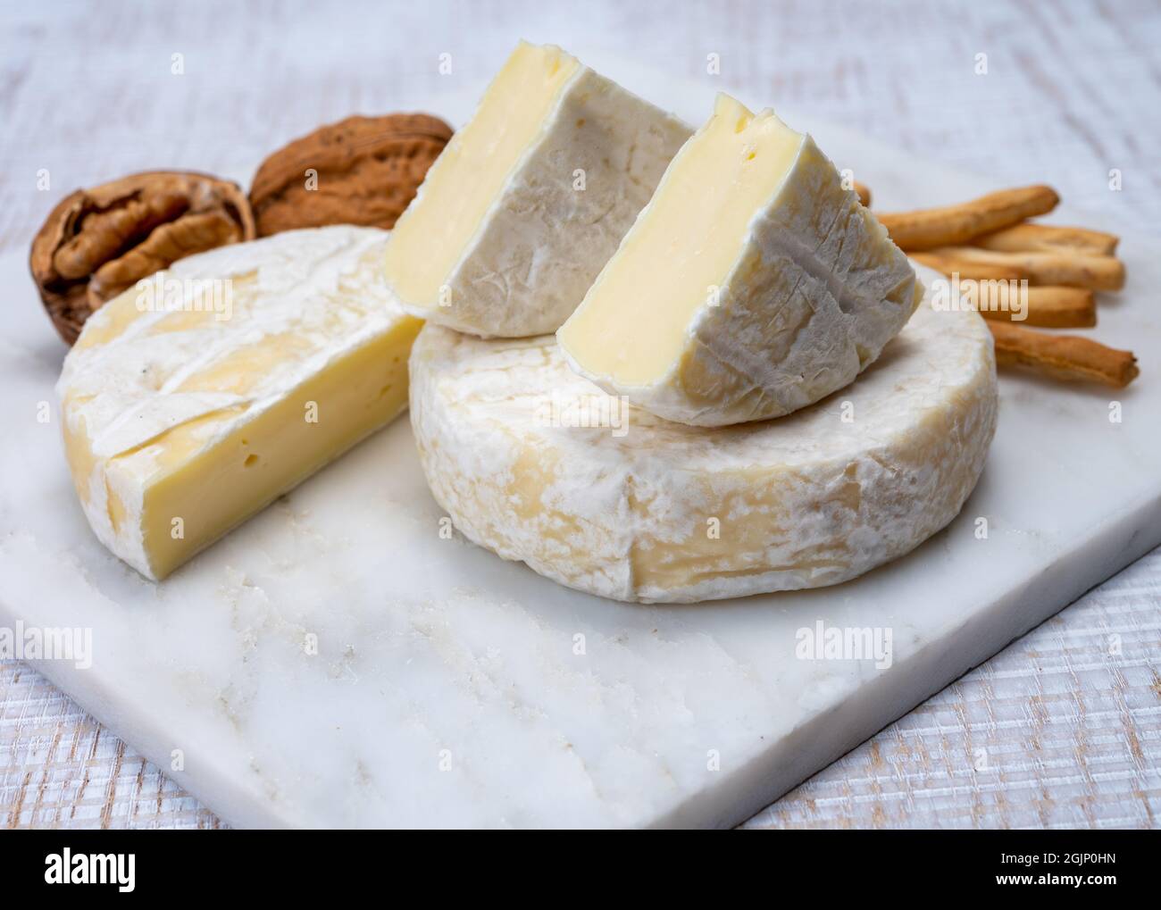 Cheese collection, fresh white soft cow cheese with mold from Swiss ...