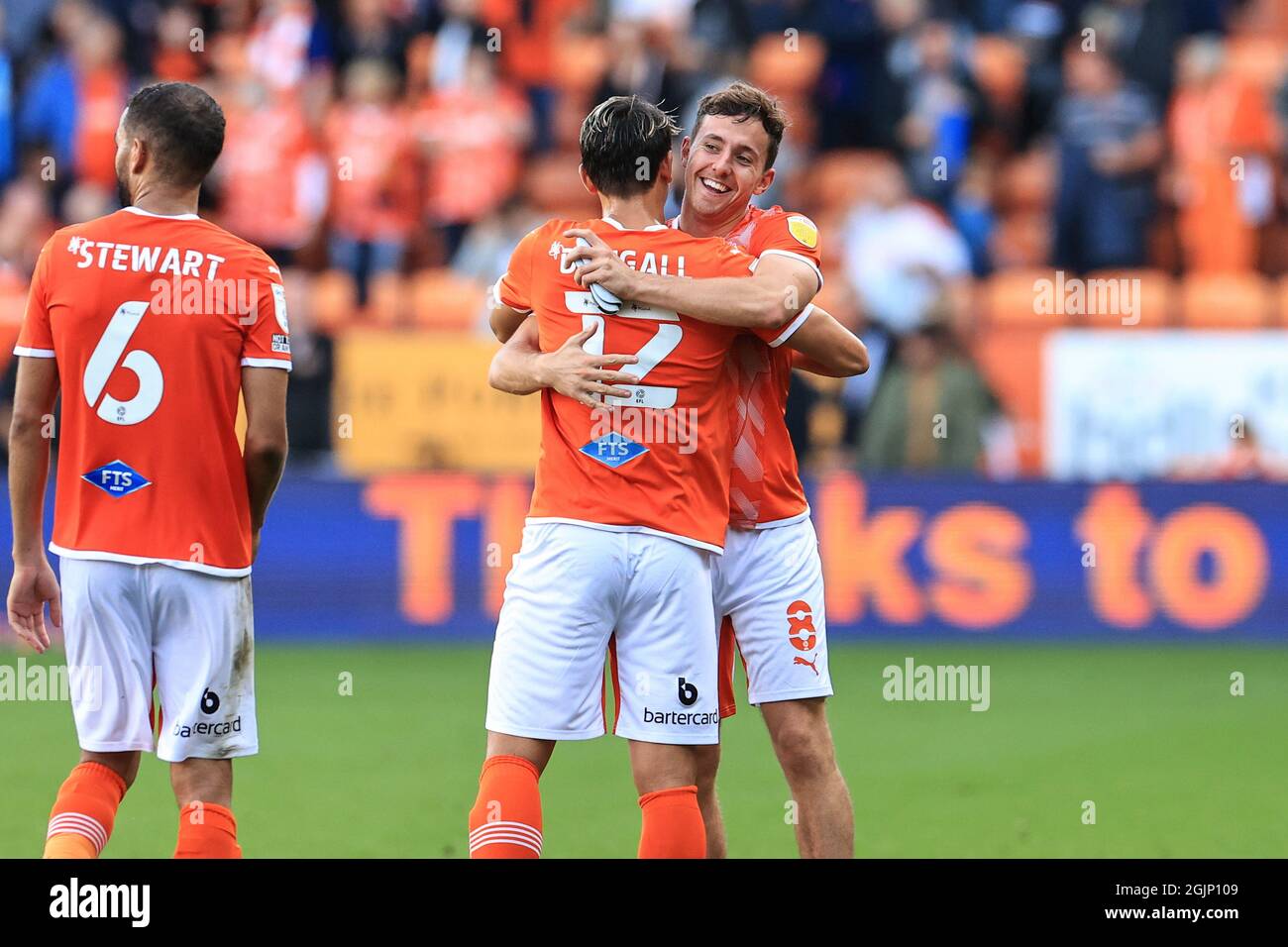 Ryan Wintle (8) Of Blackpool and Kenny Dougall #12 of Blackpool ...
