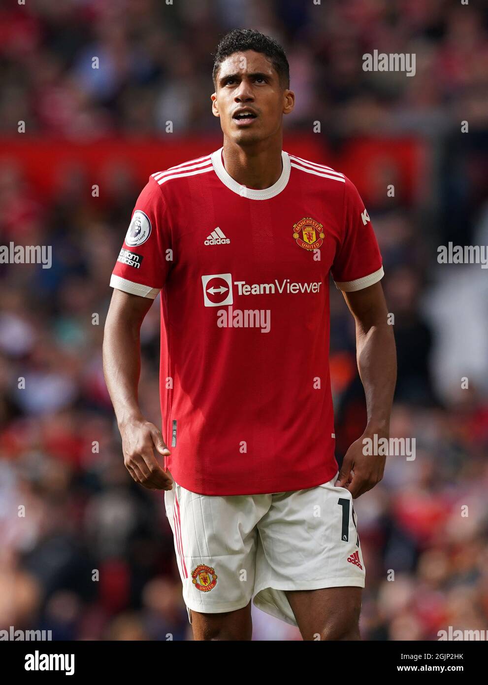 Manchester United's Raphael Varane during the Premier League match at ...