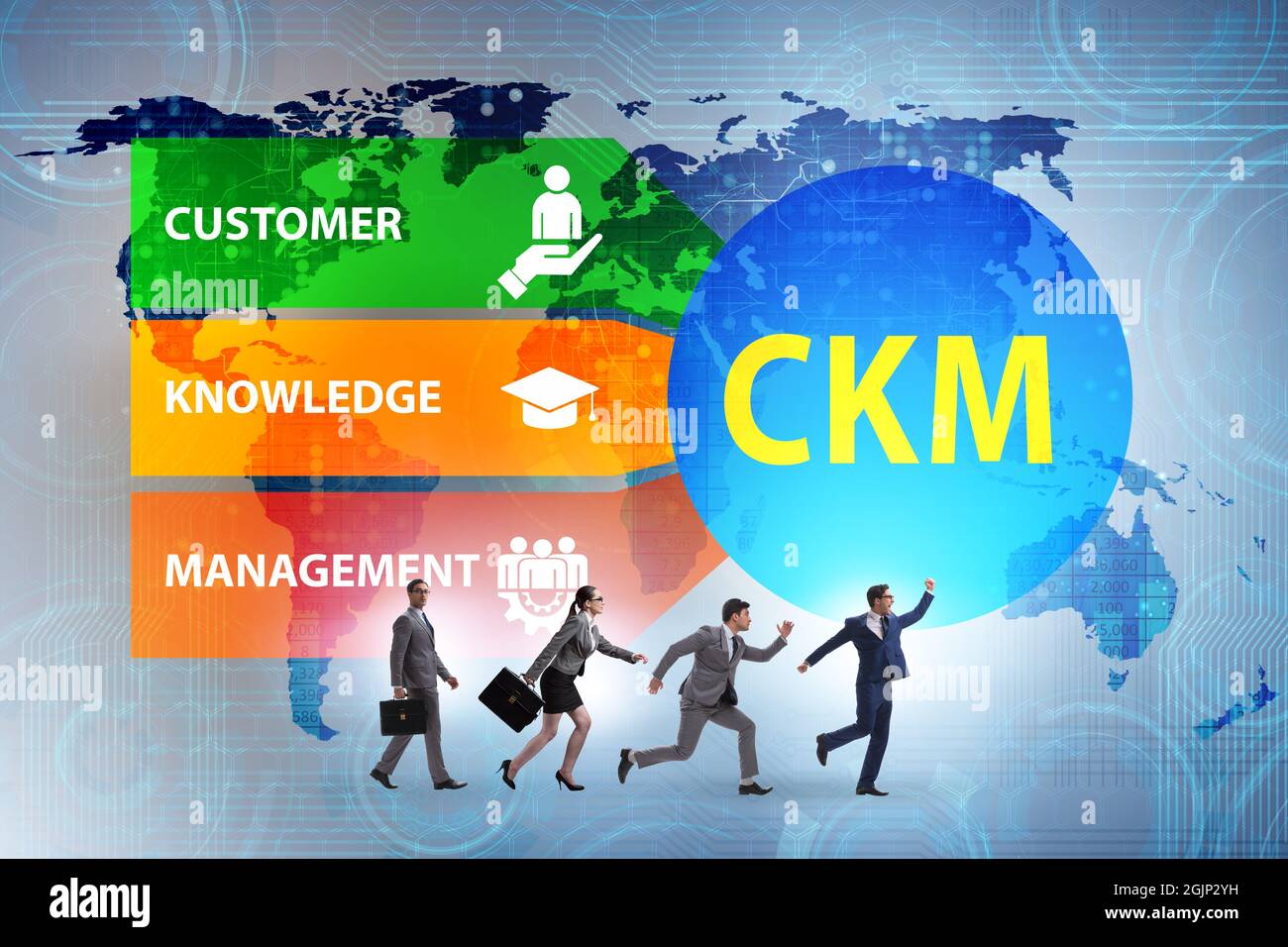 Customer knowledge management business and marketing concept Stock ...