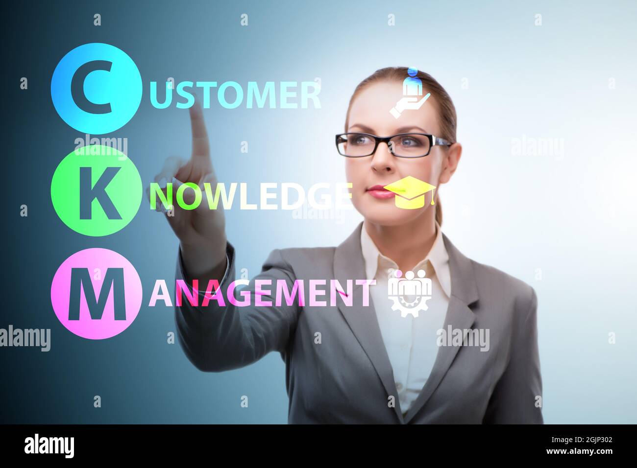 Customer knowledge management (CKM) marketing concept Stock Photo - Alamy