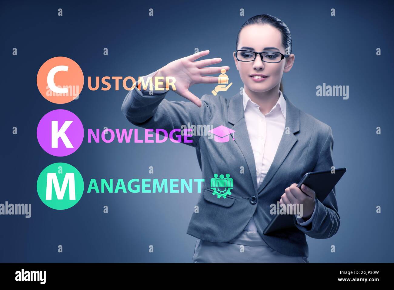 Customer knowledge management (CKM) marketing concept Stock Photo - Alamy
