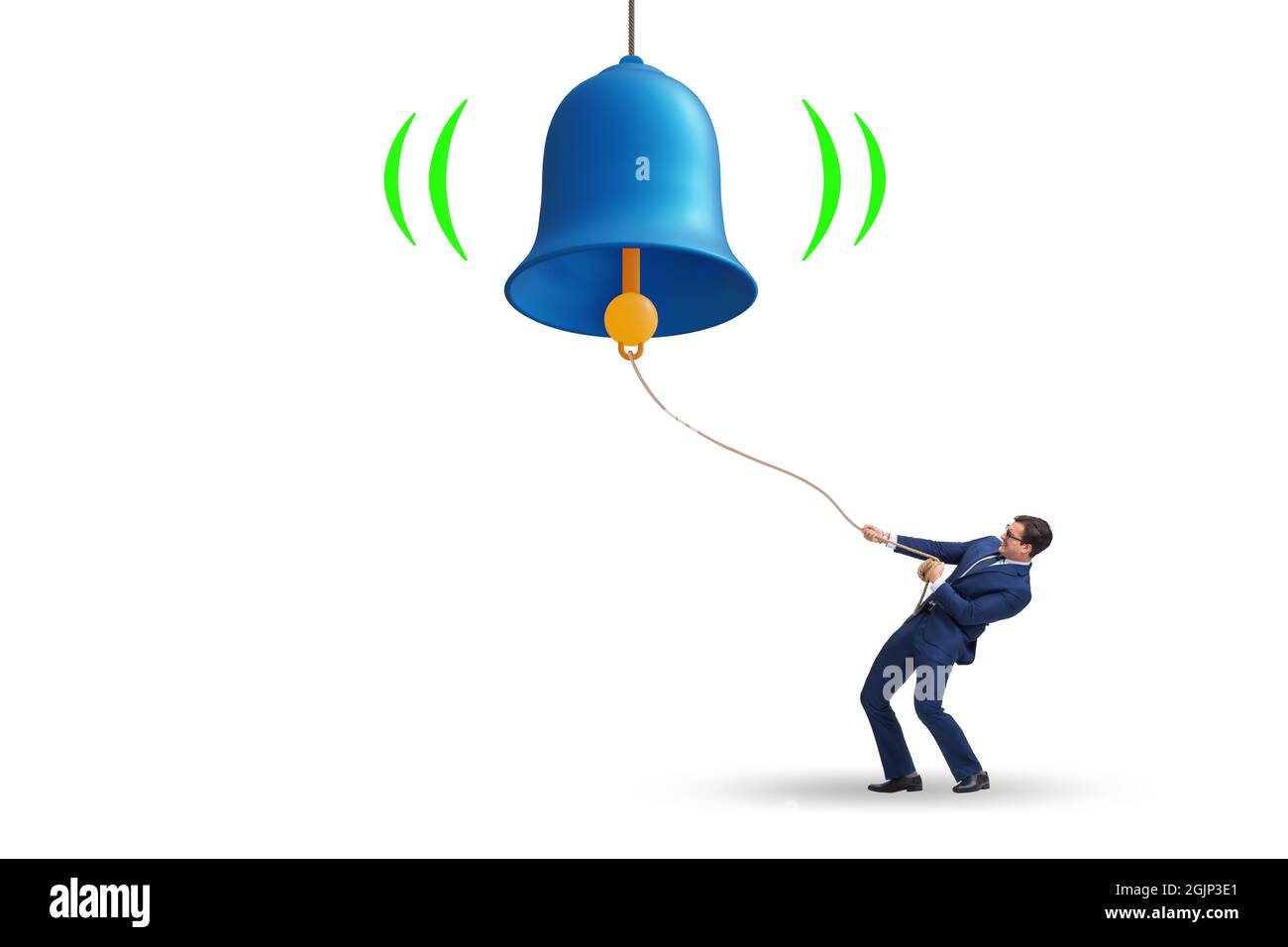 Man ringing doorbell Cut Out Stock Images & Pictures - Alamy