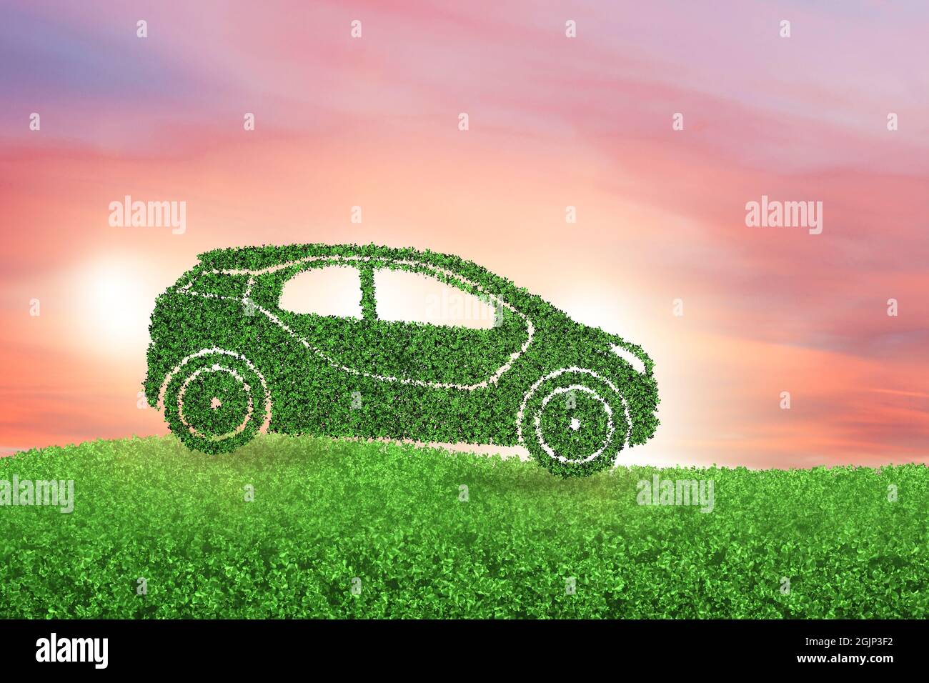 Concept of the ecological electric car Stock Photo - Alamy