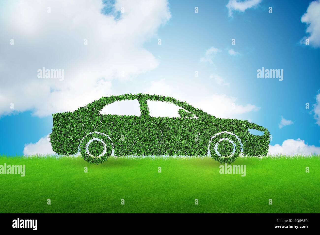 Concept of the ecological electric car Stock Photo - Alamy