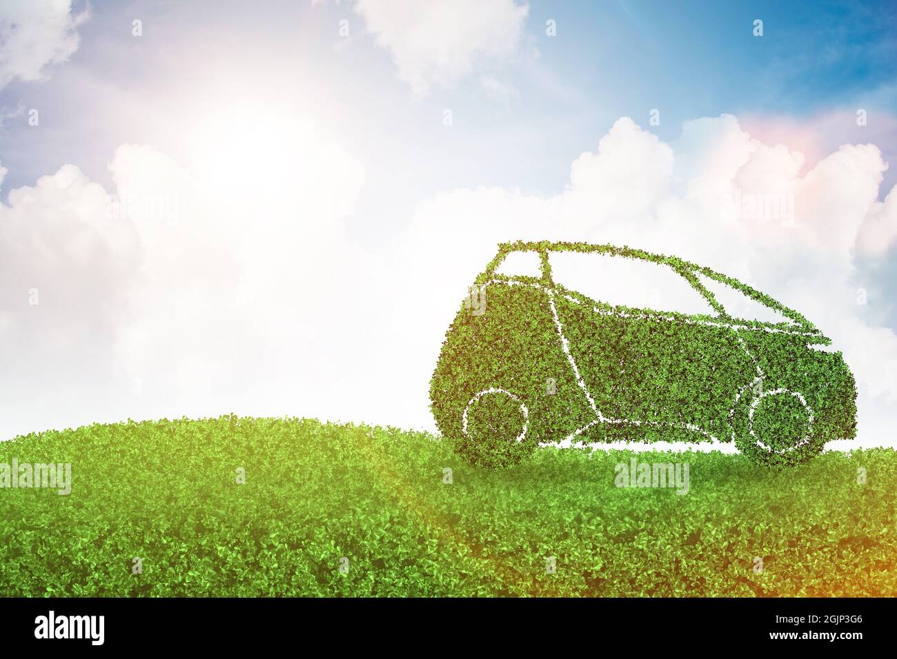Concept of the ecological electric car Stock Photo - Alamy
