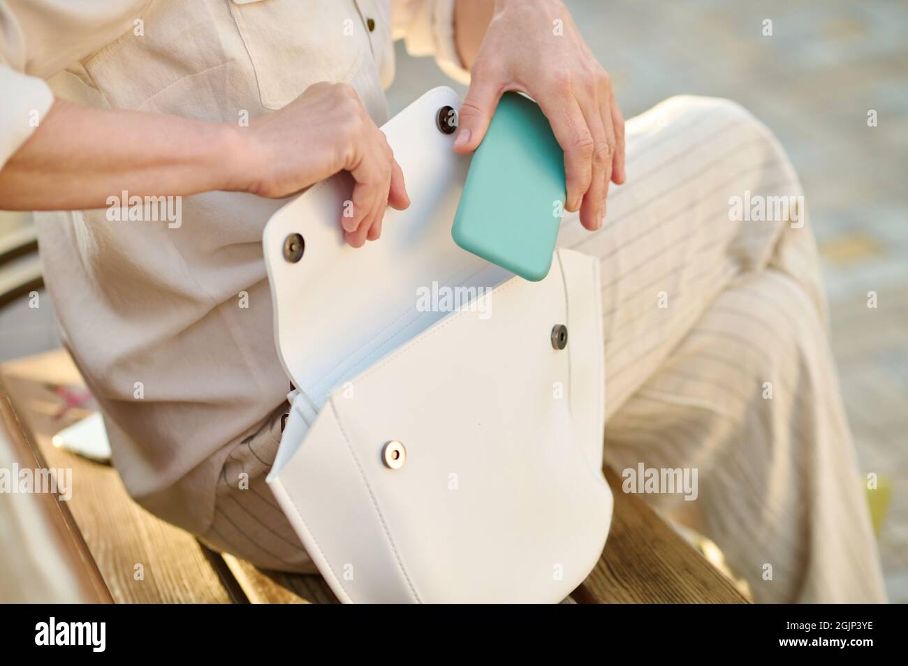 Handbag open top view hi-res stock photography and images - Alamy