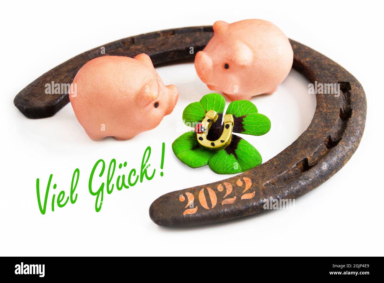 German Good Luck Symbols A Four Leaf Clover, A Symbol For Good Luck,