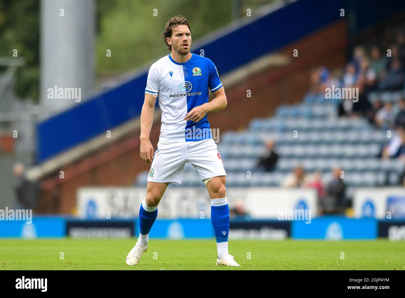 Sam Gallagher #9 of Blackburn Rovers in action during the game Stock ...