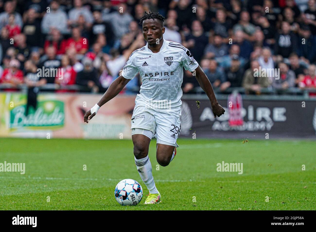 EUPEN, BELGIUM - SEPTEMBER 11: Isaac Nuhu of KAS Eupen during the ...