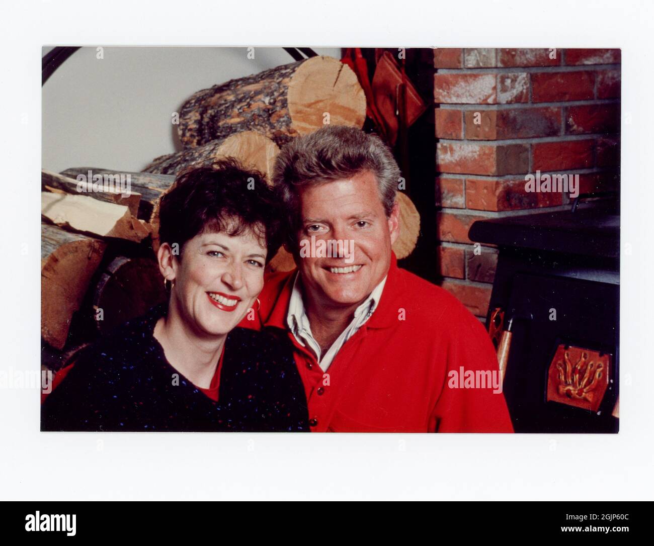 1990s Happy Couple Pose for a Picture, USA Stock Photo - Alamy