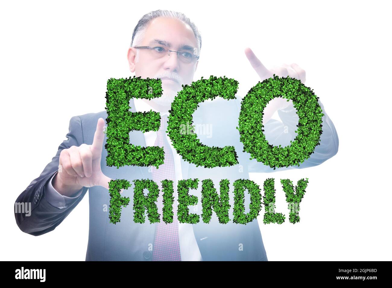 Eco friendly illustration in the ecology concept Stock Photo - Alamy
