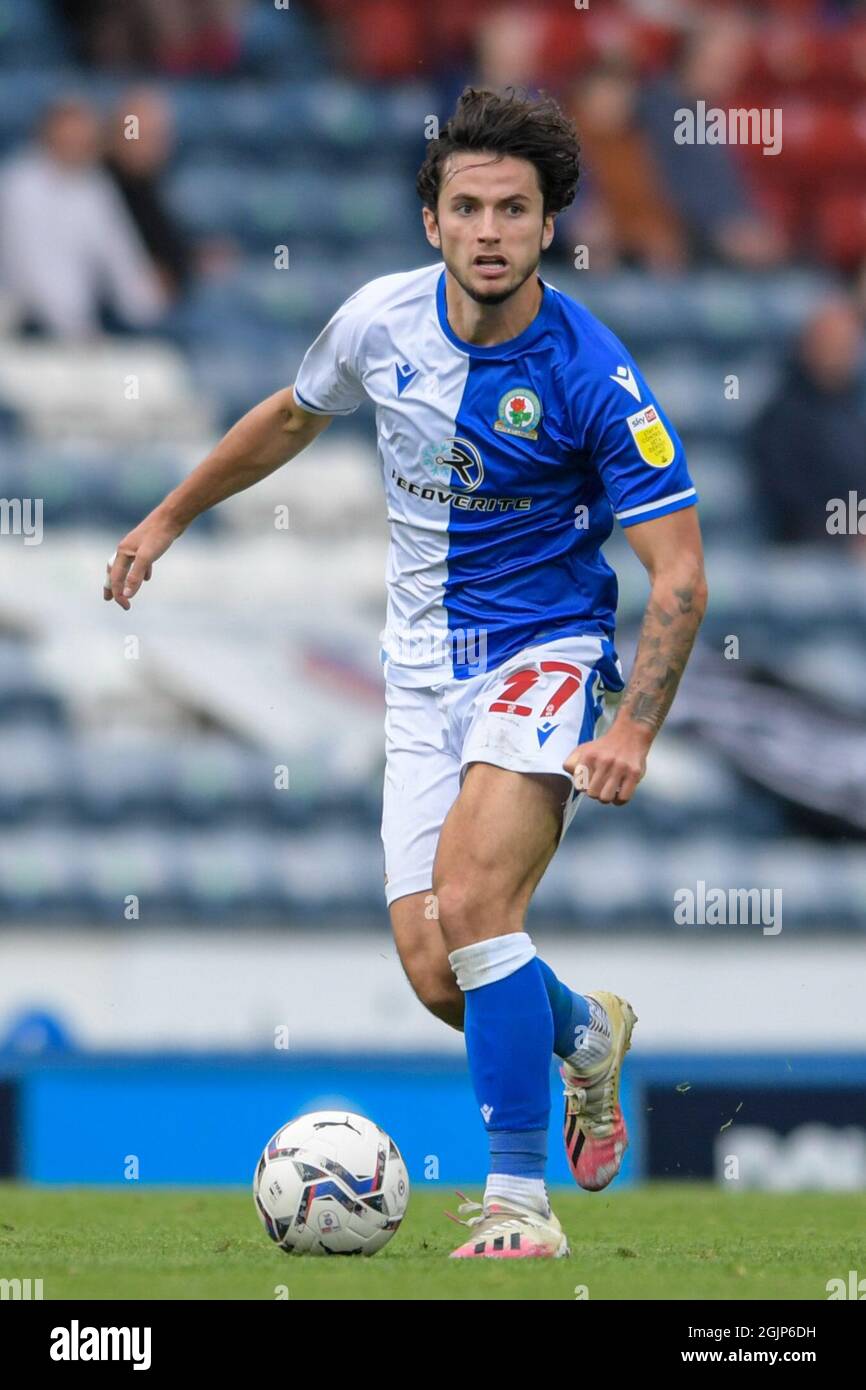 Lewis Travis #27 of Blackburn Rovers in action during the game Stock ...
