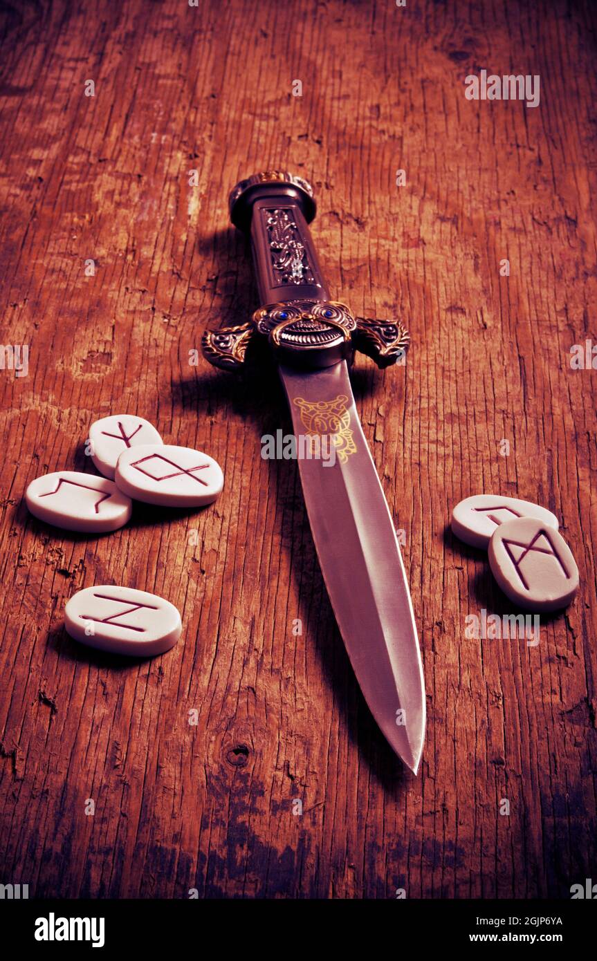 Viking runes hi-res stock photography and images - Alamy