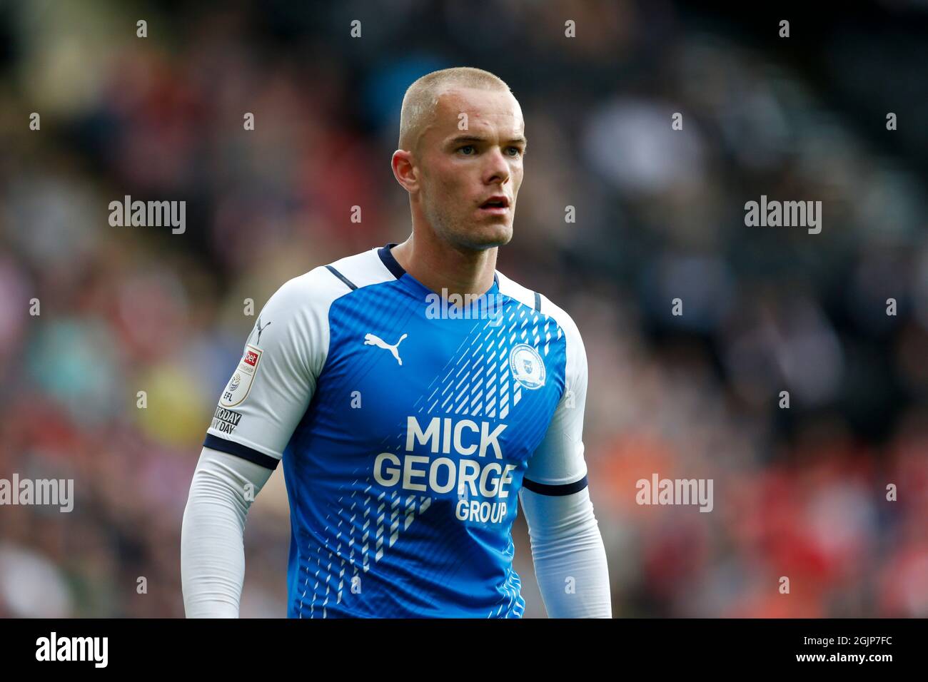 Joe Ward #23 of Peterborough United Stock Photo - Alamy